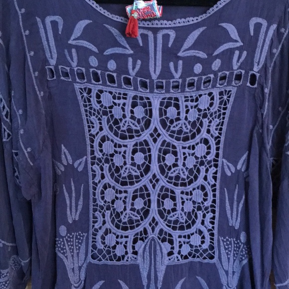 Johnny Was | Tops | Johnny Was Embroidered Tunic | Poshmark